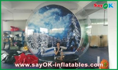 China Opblaasbare Sneeuwbal/de Transparante Opblaasbare Chrismas-Bel van de Sneeuwbol Dia 5M Te koop