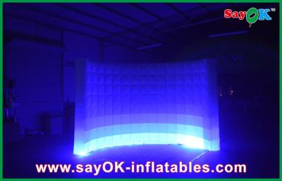 China Inflatable Party Decorations Customized Red / Blue Large Led Inflatable Walls For Stage Decoration for sale