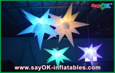 China Boda que cuelga la estrella llevada inflable de la decoración inflable de la iluminación en venta