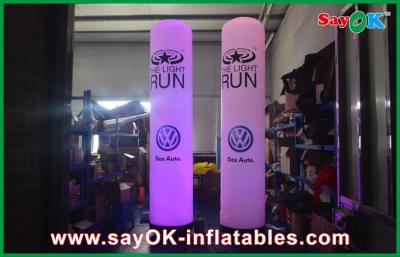 Κίνα Οδηγημένος κίτρινος διογκώσιμος στυλοβάτης διακοσμήσεων φωτισμού Coloum διογκώσιμος προς πώληση