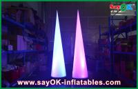 China Custom Inflatable LED Cone 190T Oxford Cloth Advertising Decoration 12 Lights for sale