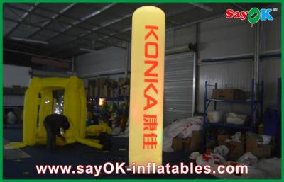 Cina colonna del cubo della colonna principale decorazione gonfiabile di illuminazione di altezza di 3m stampata in vendita