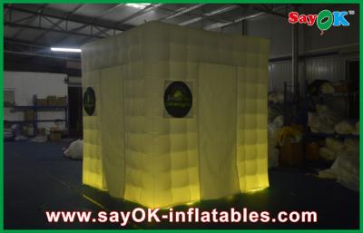 Cina Recinzione gonfiabile della tenda della cabina della foto della festa nuziale attraente del contesto della cabina della foto con luce principale in vendita