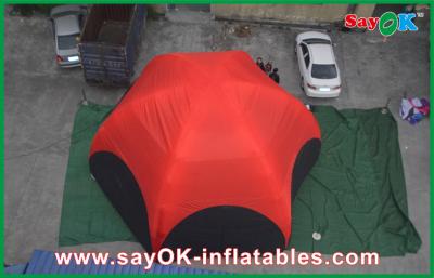 China Go Outdoors Air Tent 3 M Red Hexagon Large Outdoor Inflatable Tent PVC For Vocation for sale