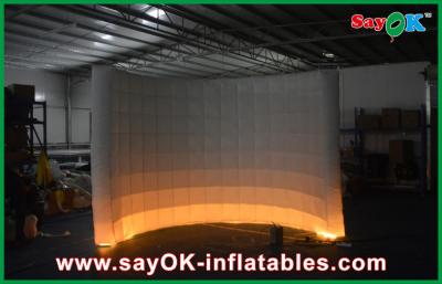 China Party Photo Booth Middle Air Wall Inflatable Photo Booth Yellow For Party / Event for sale