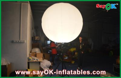 China Decoración inflable de la iluminación del acontecimiento al aire libre, globo inflable del soporte blanco con el trípode en venta