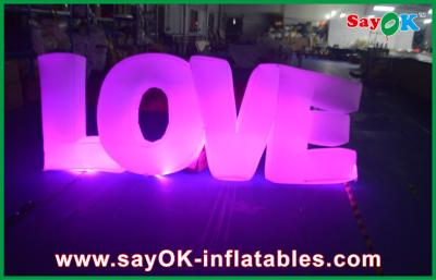 Cina Amore che accende il panno all'aperto del nylon delle decorazioni di Inflatables dell'iarda in vendita