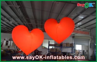 中国 導かれると装飾的な屋内でき事赤く膨脹可能な LED ライト掛かる中心 2M 販売のため