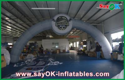 China Inflatable Arch Rental White  Hangout  Inflatable Entrance Advertising Arch / Inflatable Arch Rental With Oxford Cloth for sale