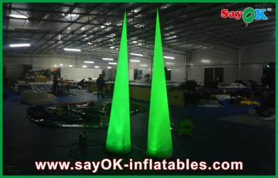 China 3m Party Inflatable Lighting Decoration Led Light Traffic Cone Nylon Cloth for sale