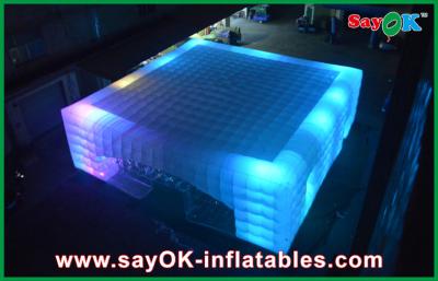 China Inflatable Nightclub OEM Led Cube Giant Inflatable Air Tent For Fairs , 14 X 14m for sale