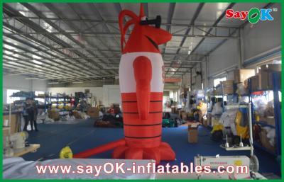 China 4m Oxford Clothes Red Custom Inflatable Products Model Langouste Figure For Advertisement for sale