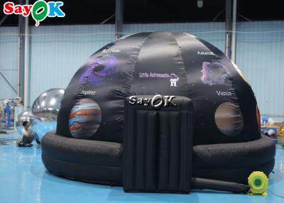 China 5m Diameter Inflatable Planetarium Black Projection Dome Tent For Science Dispaly for sale