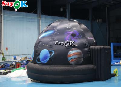 China 5m Diameter Inflatable Planetarium Black Projection Dome Tent For Science Dispaly for sale