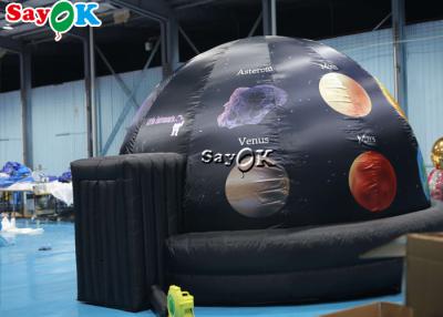 China 5m Diameter Inflatable Planetarium Black Projection Dome Tent For Science Dispaly for sale