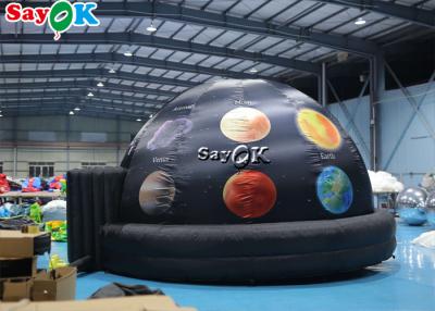 China 5m Diameter Inflatable Planetarium Black Projection Dome Tent For Science Dispaly for sale