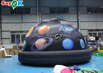 China 5m Diameter Inflatable Planetarium Black Projection Dome Tent For Science Dispaly for sale