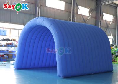 China Inflatable Lawn Tent 5x5x3mH Blue Inflatable Tunnel Tent Oxford Cloth For Exhibition for sale