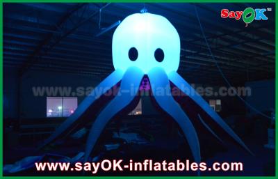China Different Color Inflatable Lighting Decoration Inflatable Octopus With Led Light for sale