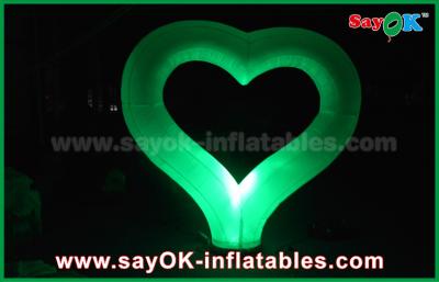 China Corazón inflable llevado gigante de la decoración de la iluminación del acontecimiento con la iluminación de Coloful en venta