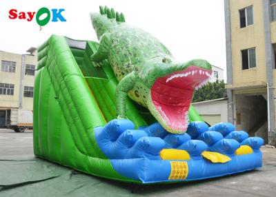 China Inflatable Slippery Slide Commercial Big Crocodile Theme Inflatable Bouncer Inflatable Slide For Kids for sale