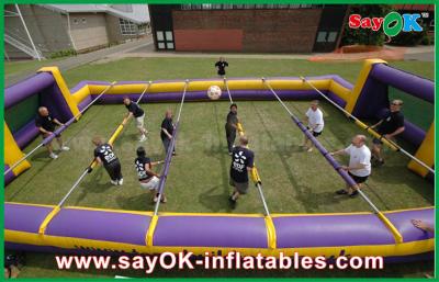 China Inflatable Football Toss Game Big Inflatable Sports Games Soccer Football Goal Gate Filed For Advertising for sale