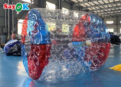 China Floating Water Toys 0.9mm PVC Tarpaulin Inflatable Water Roller Ball For Lake Swimming Pool for sale