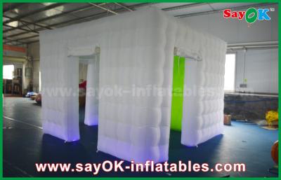 China Inflatable Photo Studio Giant 3.5 X 3.5 X 2.5m Cube Inflatable Photo Booth With Green Background for sale