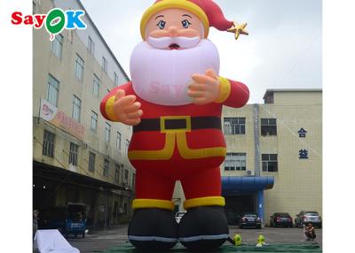 Cina Grandi decorazioni natalizie gonfiabili a LED 10 m di Babbo Natale ingrandimenti in vendita
