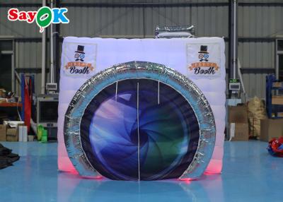중국 210D 옥스포드 피복 백색 팽창식 사진 부스 7*7*4mH 주문 색깔 판매용