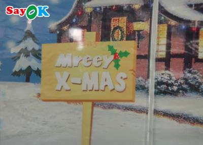 Cina Stampa gonfiabile del fondo della tenda della bolla della sfera di cristallo del globo della neve di Natale in vendita