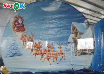 Cina pupazzo di neve a tema natalizio con tenda gonfiabile a cupola in PVC trasparente da 3 m per la pubblicità di eventi in vendita