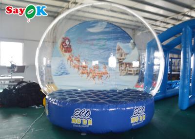 Cina pupazzo di neve a tema natalizio con tenda gonfiabile a cupola in PVC trasparente da 3 m per la pubblicità di eventi in vendita