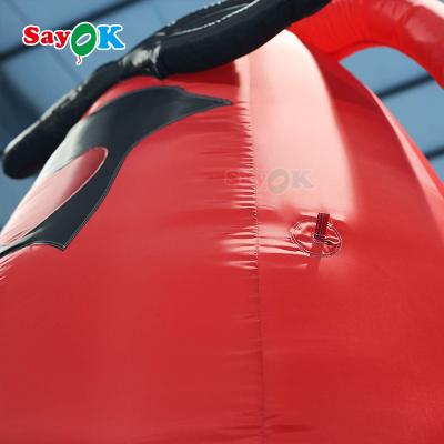 China Giant Inflatable Cartoon Characters Lobster Model 4mH Red Colour Advertising Inflatable for sale