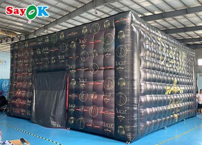 China Barraca inflável móvel gigante 8x8x4m ao ar livre com luzes LED à prova d'água à venda