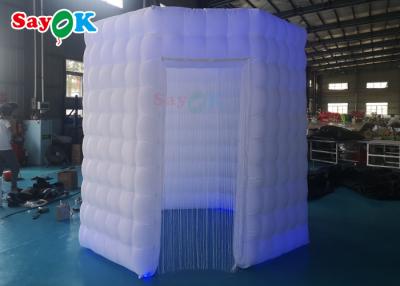Cina Tende gonfiabili ottagonali per cabine fotografiche in tessuto Oxford bianco in vendita