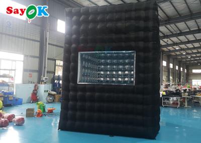 中国 結婚のでき事のための送風機の写真ブースの背景幕が付いている独特で膨脹可能な写真ブースのテント 販売のため