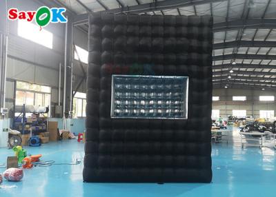 中国 結婚のでき事のための送風機の写真ブースの背景幕が付いている独特で膨脹可能な写真ブースのテント 販売のため