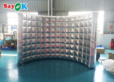 Cina Pubblicità gonfiabile bianca di eventi di compleanni di nozze della parete della cabina della foto del LED in vendita