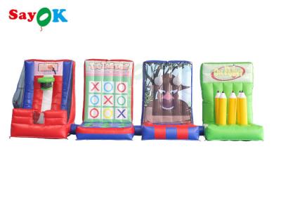 China Interactive Tarpaulin Inflatable Sports Games For Team Building Screen Printing for sale