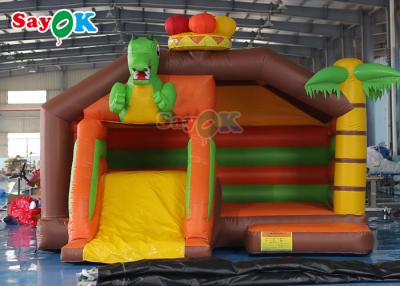 China Commercial Adult Inflatable House Water Slide Pool Bounce House 5x5x4mH for sale