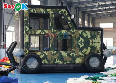 China Funny Cars Wonderful Inflatable Bounce Castle With Ball Pit Pool Fire Retardant for sale