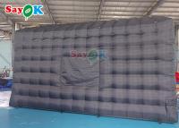 China Black LED Disco Lighting Inflatable Cube Party Tent with Smoke Machine - Custom Sizes & CE/UL Certified for sale