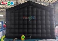 China Black LED Disco Lighting Inflatable Cube Party Tent with Smoke Machine - Custom Sizes & CE/UL Certified for sale
