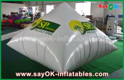 중국 백색 0.6mm PVC Inflatables를 광고하는 팽창식 피라미드 로고 인쇄 판매용