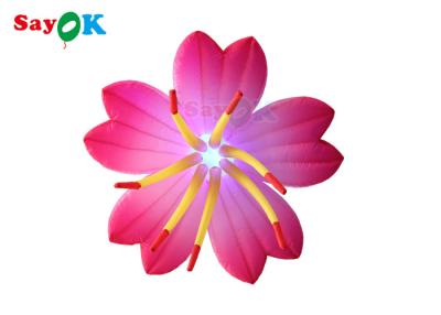 China La aduana llevó las flores inflables brillantes de la publicidad iluminada para la decoración del partido de la etapa for sale