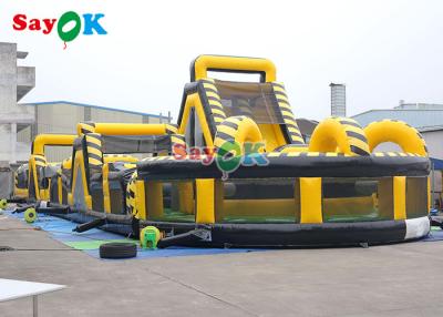 China Outdoor Funny Inflatable Obstacle Course Digital Pringting Blow Up Obstacles Games for sale