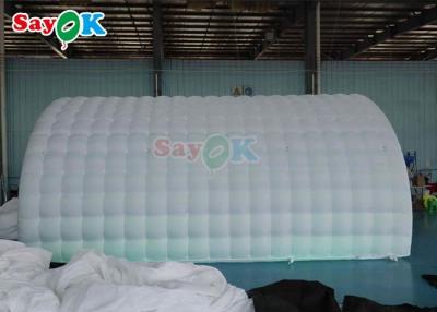 China PVC Tarpaulin Inflatable Party Tunnel Outdoor Led Light Blow Up Sport Tunnel for sale