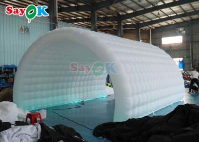 China PVC Tarpaulin Inflatable Party Tunnel Outdoor Led Light Blow Up Sport Tunnel for sale