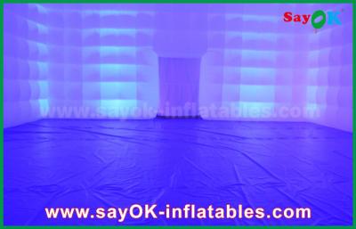 China Partido inflable de la tienda/tienda cuadrada inflable transparente que acampa con la iluminación llevada en venta